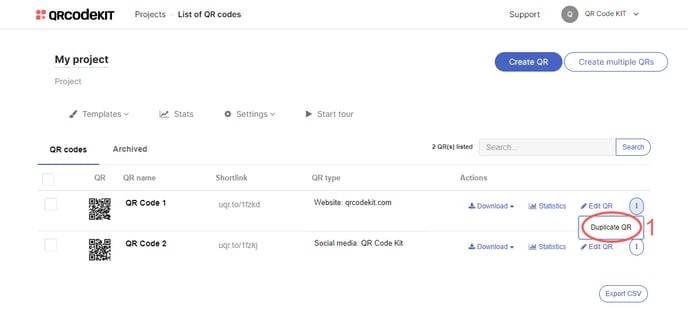 How to duplicate a QR Code